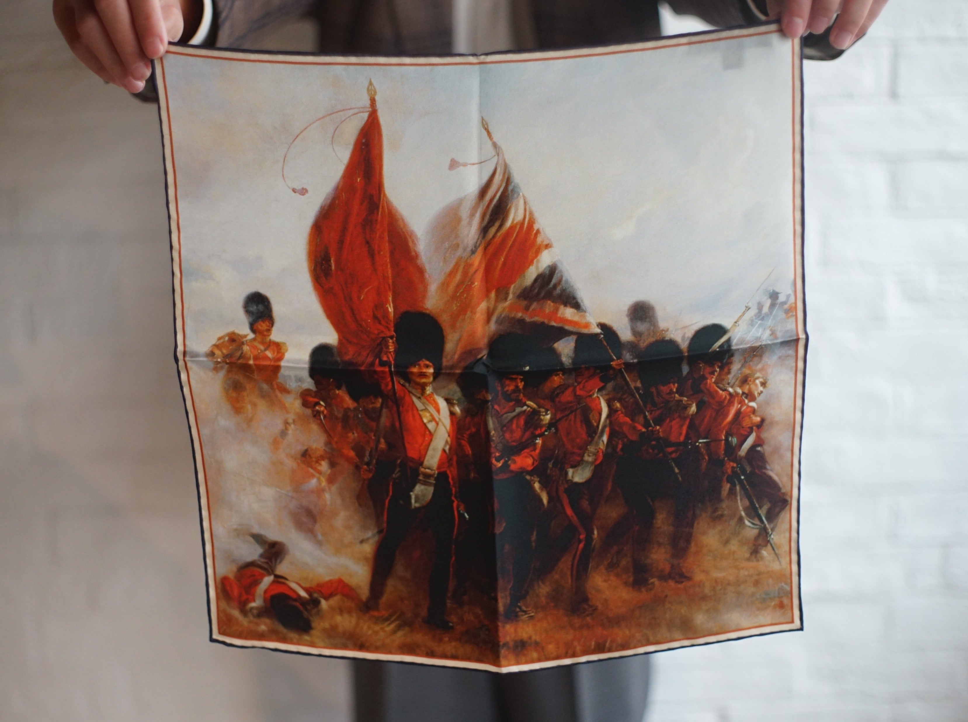 The Colours, Advance Of The Scots Guards At The Alma Pocket Square ...